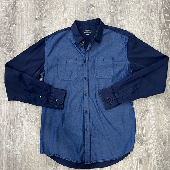 Zara | Shirts | Zara Mens Casual 2 Tone Mens Button Down Shirt | Poshmark